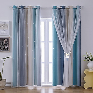 4 Pack Magnetic Curtain Tiebacks Convenient Drape Tie Backs Weave Holder for Window Draperies Hold Curtains Drape Ties Backs 16 inch Holdback