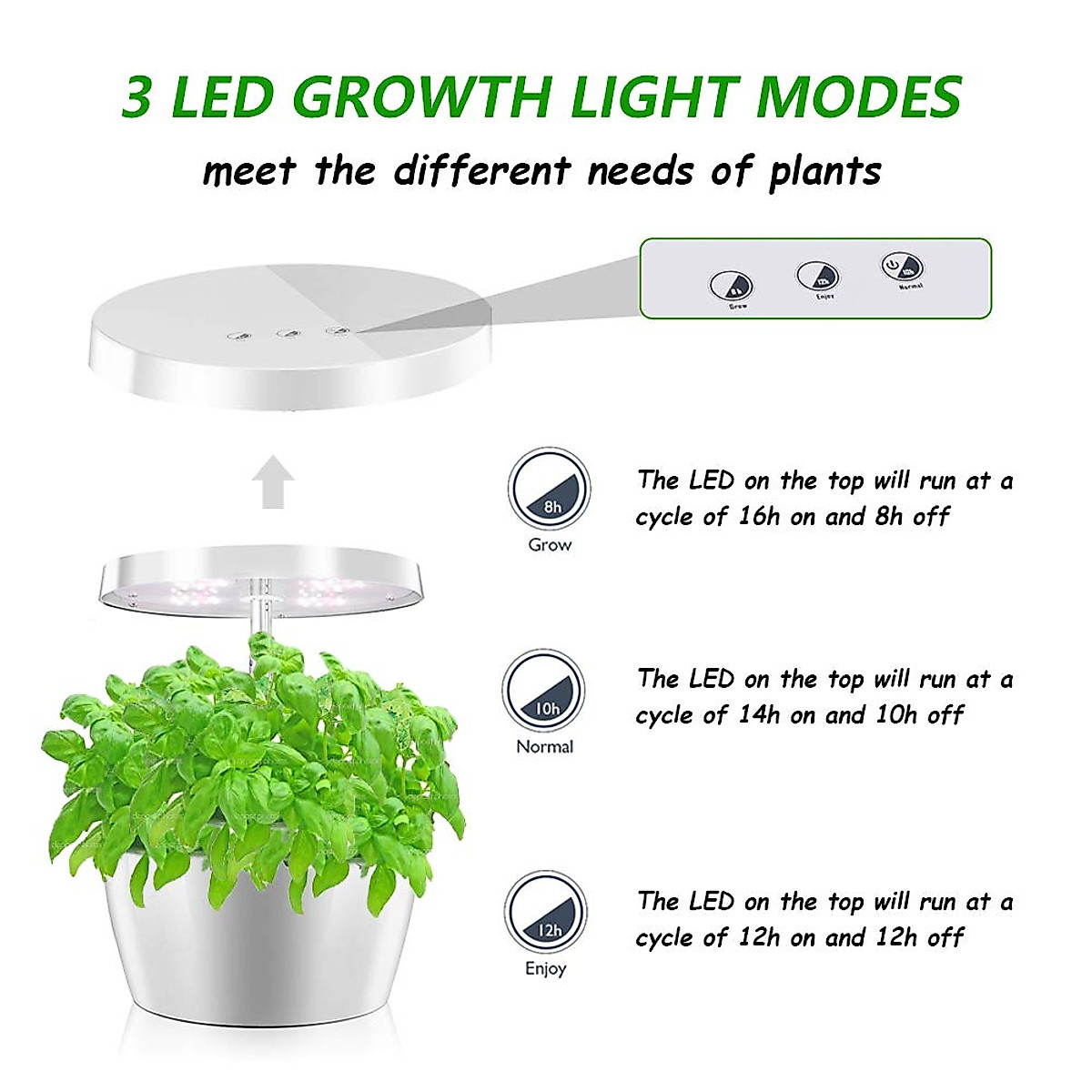 EVERECOO Hydroponics Growing System, 4 Pods Indoor Herb Gardening System with LED Grow Lights, Automatic Timer and Pump, Hydroponic Plant Germination Kits for Vegetable/Lettuce
