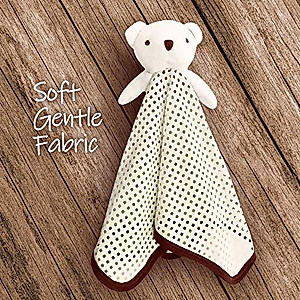 The Safer Baby Lovey | Breathable & Soft Security Blanket | Soft Blanket with Holes for Easy Breathing | Gender Neutral Snuggle Toy Doll | Baby Gift for Newborns | Stuffed Plush Animal - 16x16 Inch
