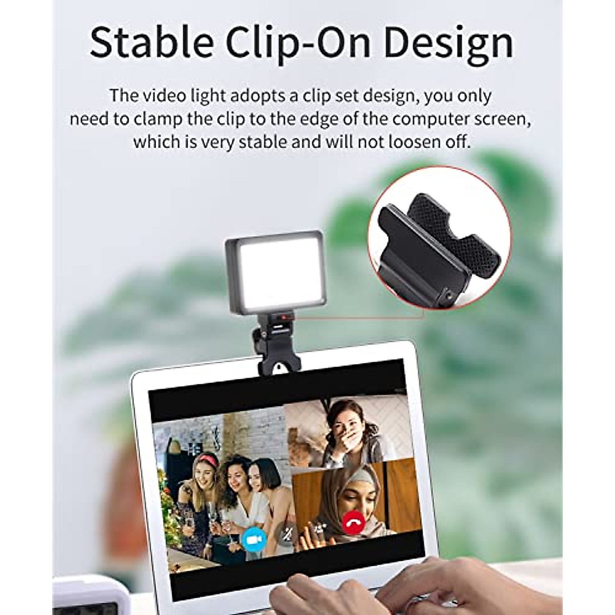 King Ma Selfie Light for Video Conferencing Lighting, LED Video Clip Light Portable Phone Ring Light Streaming Filming Light for YouTube, Zoom Meetings, TikTok Live Streaming, Makeup