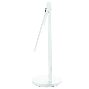 Newhouse Lighting NHDK-AD-WH Adonis Minimalist Modern LED Desk Lamp with Fast Wireless Charger for iPhone, Samsung & Qi-Enabled Phones, 3 Brightness Levels & 3 Color Modes, White