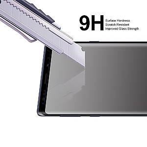 Supershieldz (2 Pack) Designed for Samsung Galaxy Note 9 Tempered Glass Screen Protector with (Easy Installation Tray) Anti Scratch, Bubble Free (Black)