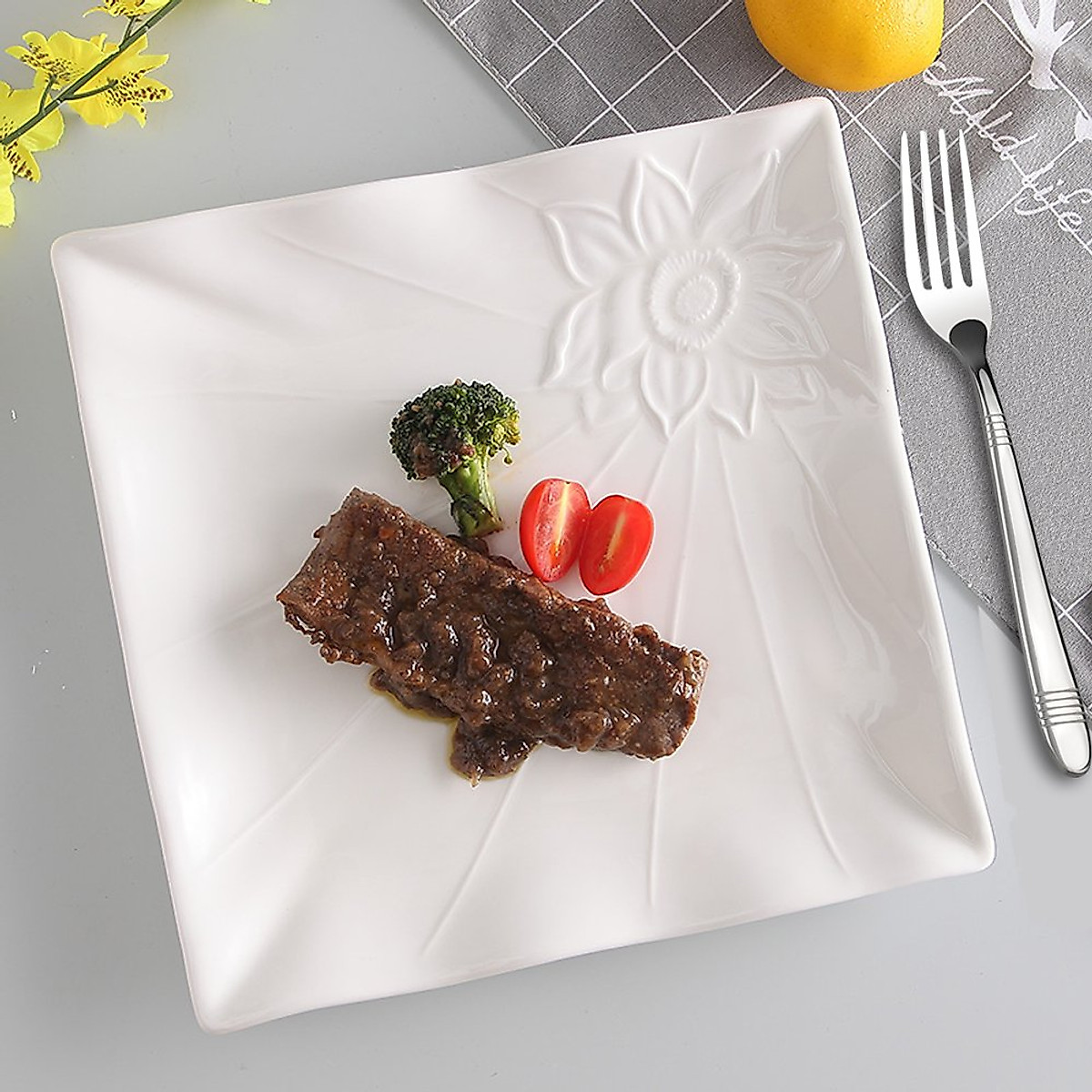 Bagele 12 Pieces Stainless Steel Dinner Forks, Silverware Forks Set