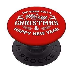 CHRISTMAS DECO NEW YEAR'S EVE GREETINGS WOMENS MENS KIDS PopSockets Swappable PopGrip