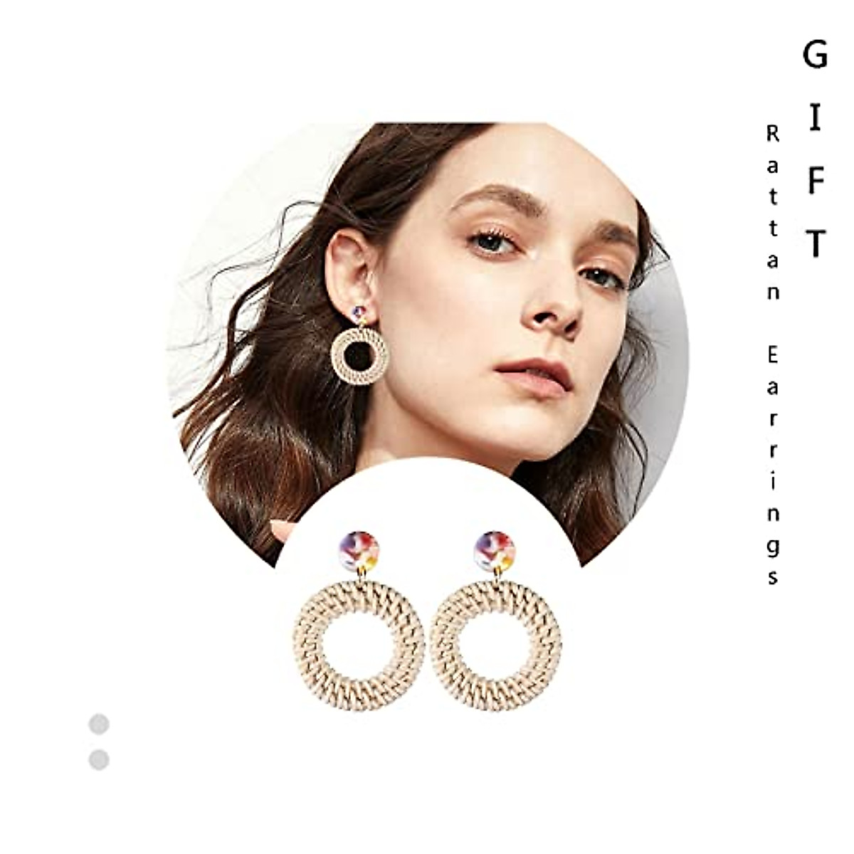 YYIHER Straw Clutch Bags for Women, Straw Shoulder Bag Summer Purse Woven Beach Bags Envelope Bag for Ladies White