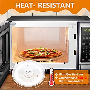 10.5'' Replacement Microwave Glass Plate Compatible with Hamilton Beach - 10 1/2" (27cm) Microwave Plate Turntable Tray, Heating Food Accessories, Dishwasher Safe