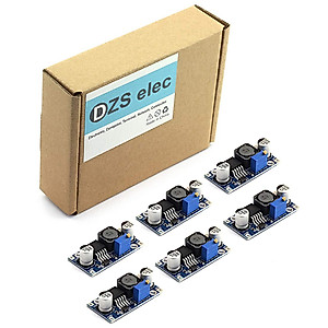 DZS Elec 6pcs XL6009 DC-DC Booster Converter Module 3V-32V to 5V-35V 4A Adjustable Step-up Voltage Regulator 5V 9V 12V 24V Power Supply Module