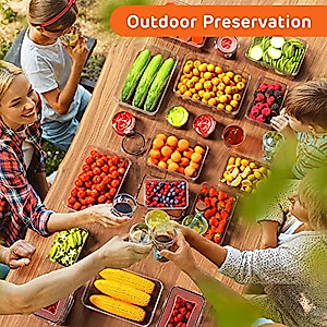 Food Storage Container with Lid (22 Lids & 22 Containers) - Airtight Leakproof Plastic Kitchen Organization Set Reusable Microwave/Freezer/Dishwasher Safe Meal Prep Container with Label & Pen