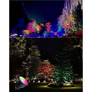 Noobibaba MR11 LED Bulb Color Changing GU4 LED Bulb MR 11 LED Landscape Light Bulbs 3W 12V Bi-Pin Base Warm White RGB Colors (2 Bulbs and a Remote)