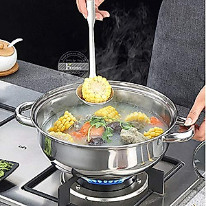 Stainless Steel Steamer Gas Induction Cooker Soup Steamboat Pot 1/2 Toer Steamer Transparent Glass Lid Kitchen Cookware