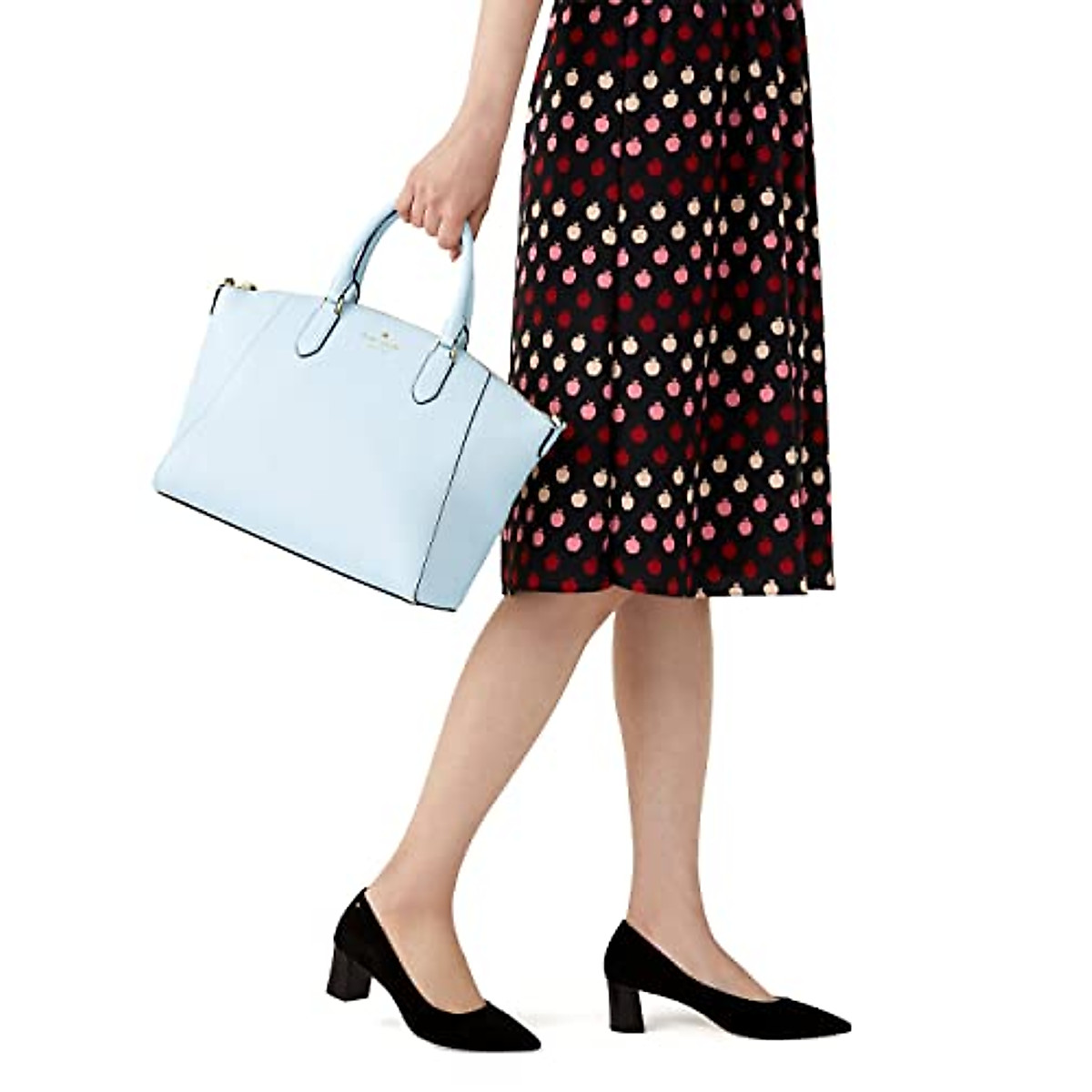 Kate Spade New York Parker Medium Leather Satchel Frosty Sky