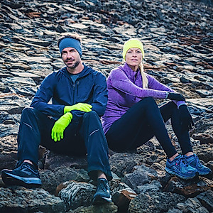 TrailHeads Tempo Running Headband | Ear Protection | Moisture Wicking Headband - heather grey One Size