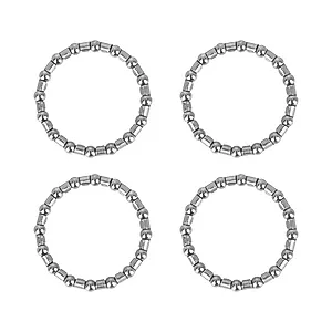 X AUTOHAUX 4pcs 37.2mm x 16 Ball Bearing Cages Crank Bearings Wheel Bearing Retainer for Bicycle