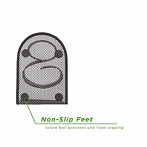 Mind Reader DCUPORG2-BLK 2 Pc Mesh Cup, Pen, Pencil, Paperclip, Office Supplies Storage Organizer, Black