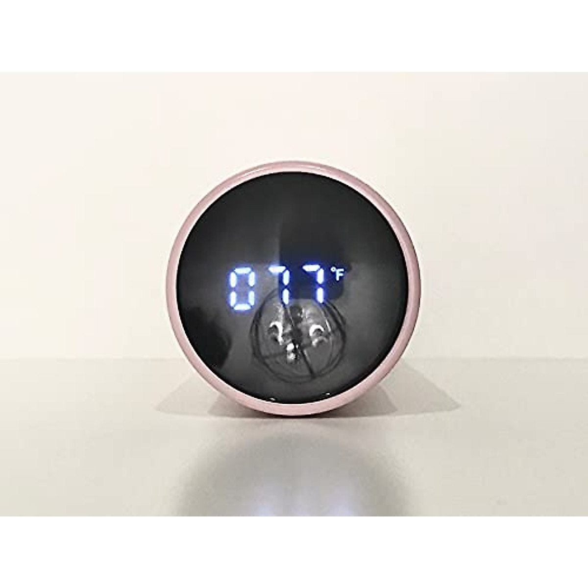 MMSA Insulated Tumbler Bottle with LED Temperature Display in Fahrenheit (Pink)