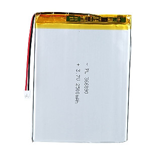 YTKavq 3.7V 2500mAh Battery 366890 Lithium Polymer Ion Rechargeable Li-ion Li-Po Battery with 2P PH 2.0mm Pitch Connector