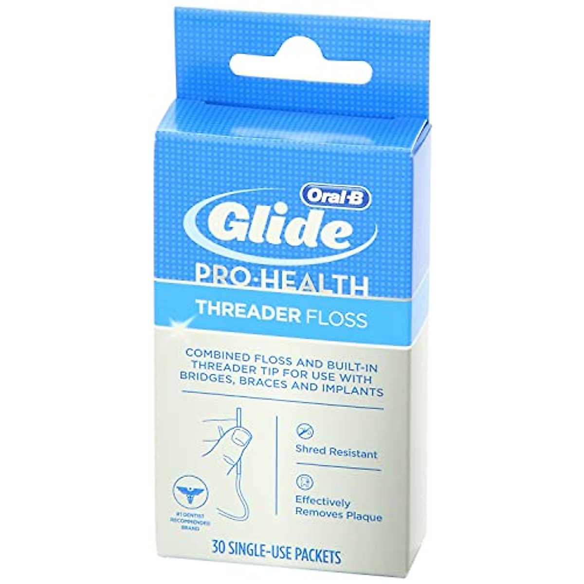 Glide Threader Floss, 30 Single-Use Packets each (Value Pack of 2)