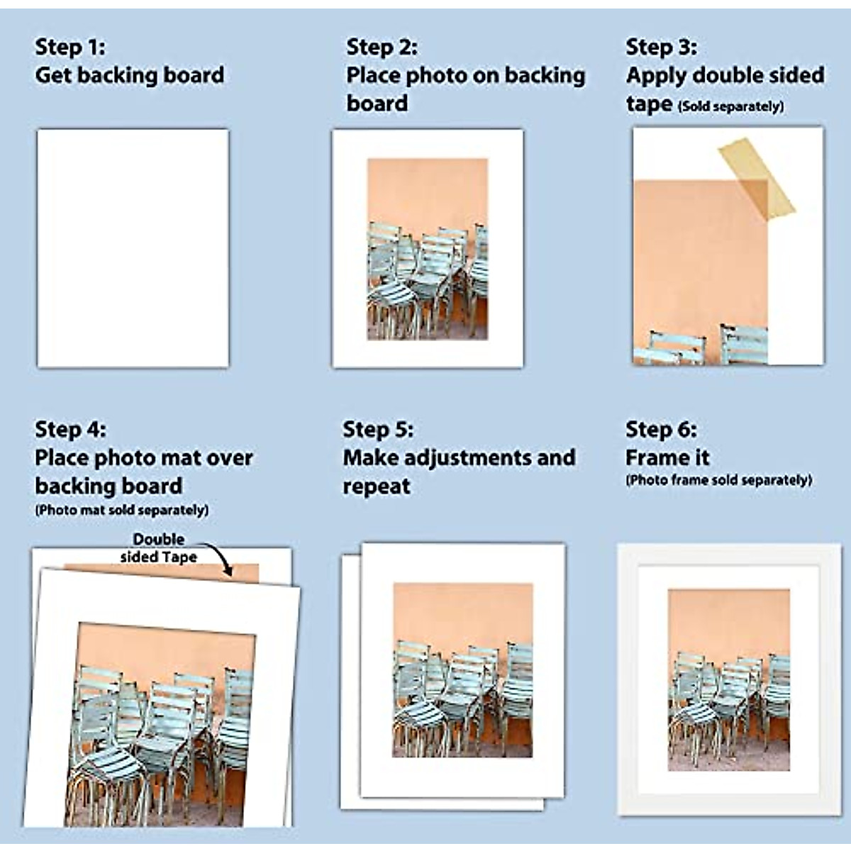 Golden State Art, Pack of 100, 8x10 White Backing Boards - Uncut, Acid Free, 4-Ply Thickness, Signature Friendly - Great for Photos, Pictures, Events, Frames, Prints
