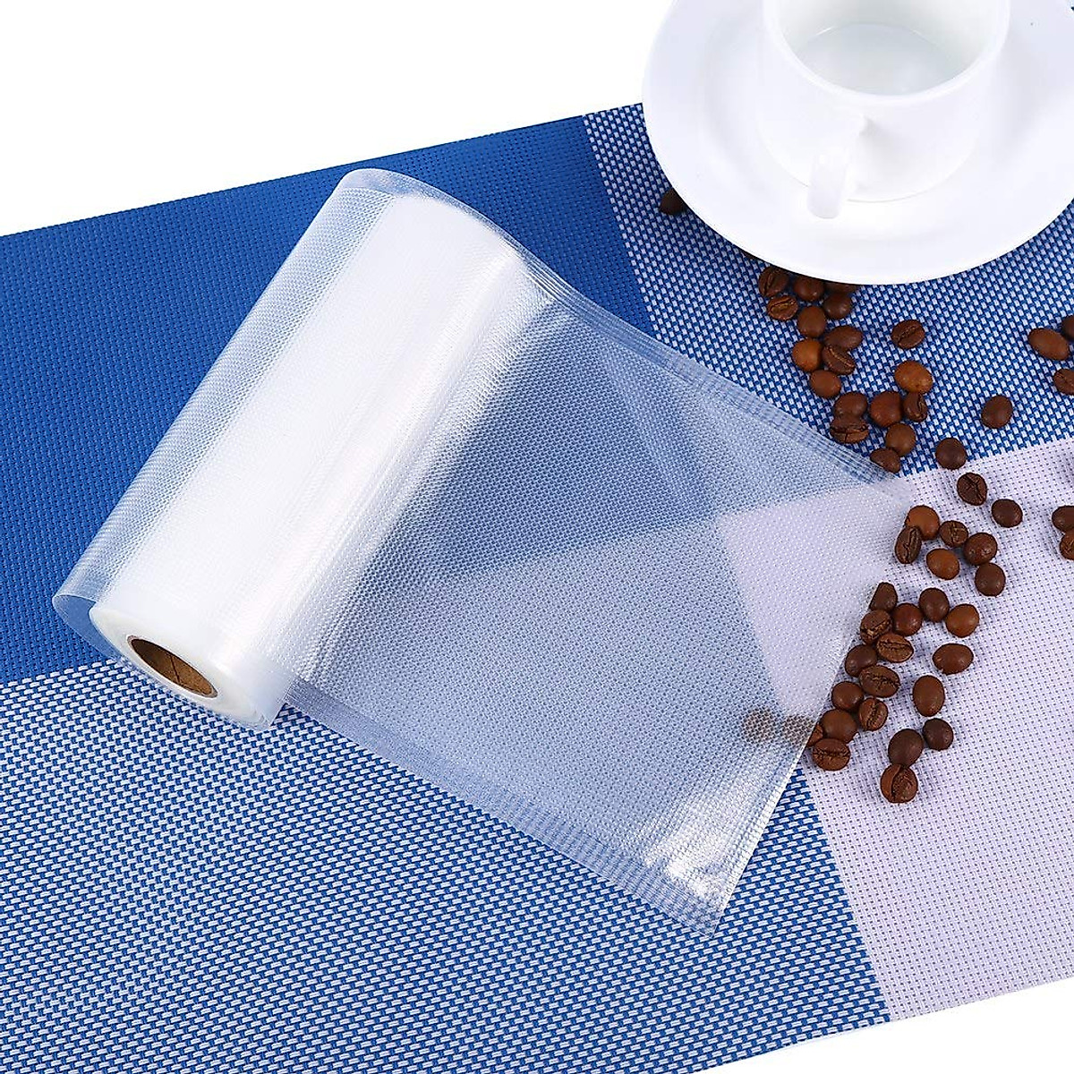 Enforose Kitchen Vacuum Food Sealer Rolls PE Membranes Keep Fresh Bags Wrapper Film 3 Sizes Vacuum Seal Bags and Rolls for Food Saver(15 * 500cm)