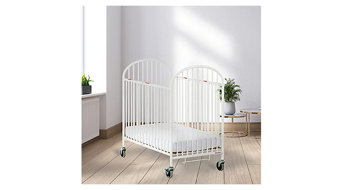 Foundations Pinnacle Folding Steel Crib - Portable & Durable