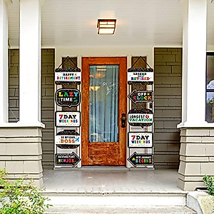 Happy Retirement Party Supplies, 10 Pieces Happy Retirement Hanging Decorations Retirement Theme Party Banner Retired Yard Sign Retired Banner Special Retirement Hanging Cards Decorating Kit