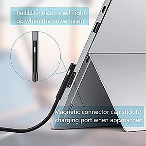 Surface Pro Charger, 15V 4A 65W Adapter Compatible with Microsoft Surface Laptop 1/2/3, New Surface Pro 7/6/5/4/3/X, Surface Go 1/2, Surface Book 1/2, Surface Laptop Go