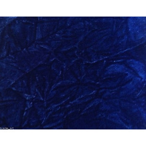 60" W Crushed Upholstery Velvet Royal Blue Upholstery Fabric