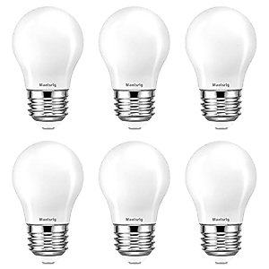 Maelsrlg 25 Watt Equivalent LED Light Bulbs, Dimmable, Soft White 2700K, E26 Medium Base, Low Watt LED Bulbs, 2W 200LM, A15 Frosted, Pack of 6