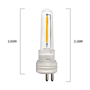 VETRIL String Lights Accessories 1.5 Watt LED S14 Replacement Light Bulb, S14 Light Bulb , Soft White, 6 Packs