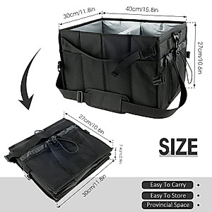 Large Grill Utensil Caddy with Paper Towel Holder, Collapsible Picnic Bag Organizer for BBQ Supplies, Easy Carry Griddle Caddy for Utensil, Plate, Portable Bag for Travel, Trunk, RV