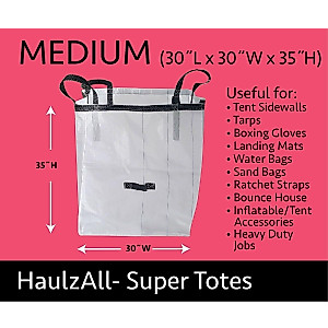 CarryAll Reusable Medium Tote Bags, Reuseable Grocery Bags, Square Heavy Duty Collapsible Storage Bins