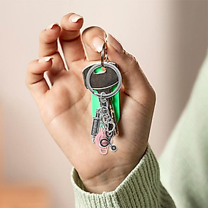 SAFIGLE 2 Pcs Nurse Keychain Student Nurse Keychain Tool Injection Pendant Key Rings for Nurse Women Graduation Christmas Birthday