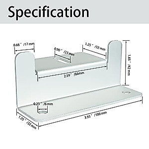 WHS-Solarlive Z Brackets Solar Panel Mounting, Lightweight Aluminum Corrosion Free Construction for RVs, Trailers, Boats and Other Off Gird Roof Installation, 16 Units per Set