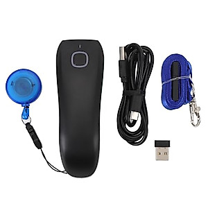 1D Barcode Scanner, USB BT 2.4G Portable Versatile Accurate AutoSensing Scanning Barcode Scanner for Retail Stores