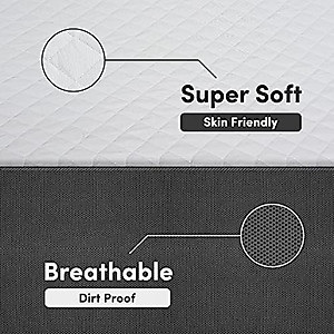 Yeeeasy Foldable Mattress for Floor (75"x25"x4") Tri Folding Mattress with Washable Cover Portable Memory Foam Mattress with Storage Bag Tri Fold Mattress for Overnight Guests and Camping, Single Size