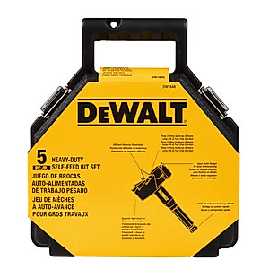 DEWALT Drill Bit, Self Feed, 5-Piece Kit (DW1648)