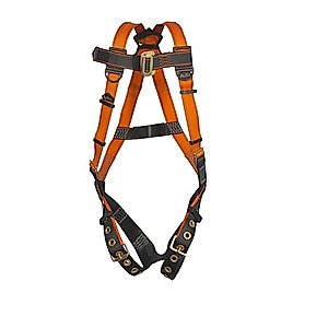 Malta Dynamics Warthog Safety Harness Fall Protection with Tongue Buckle Legs, Full Body Harness for Construction - OSHA/ANSI Compliant, (3XL)