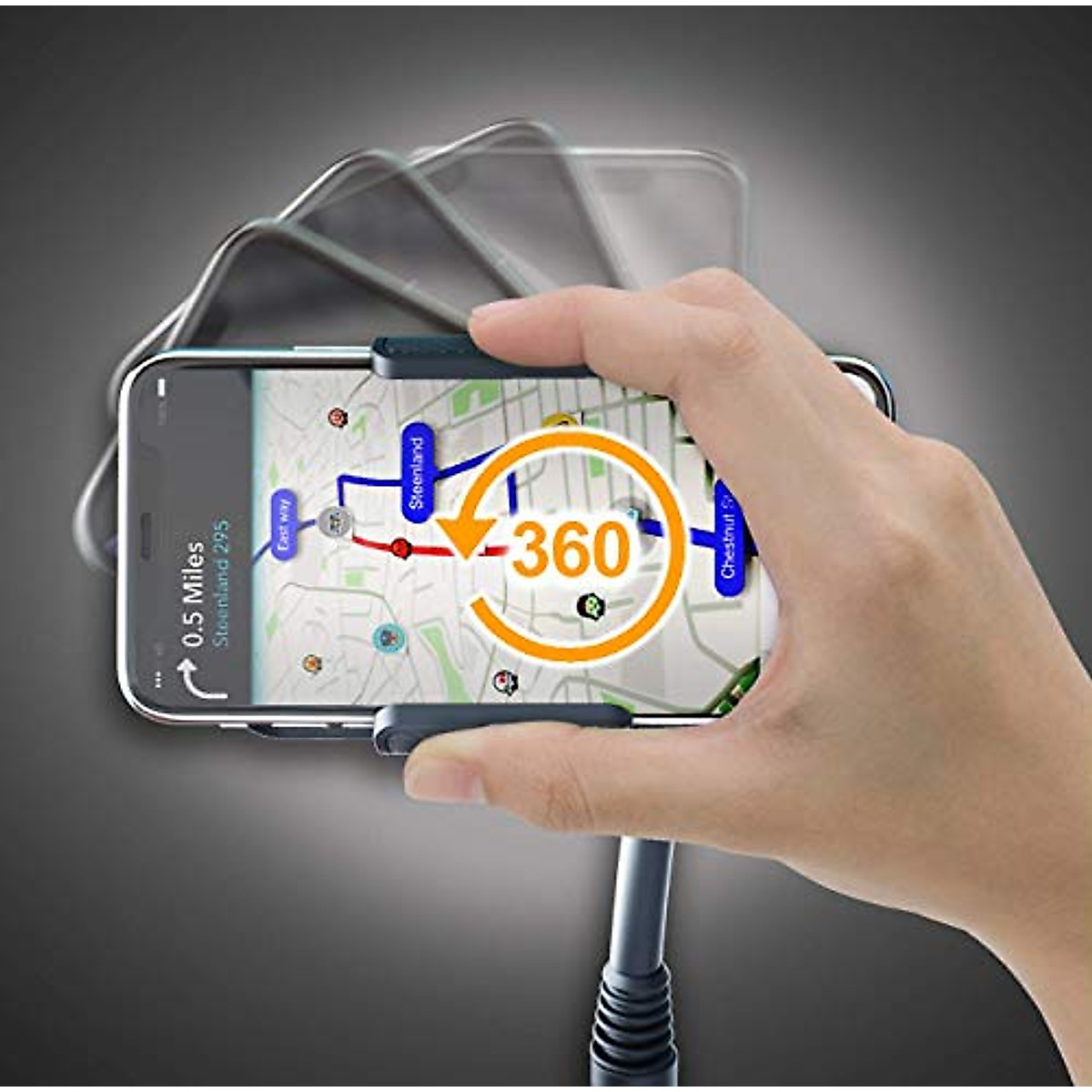 Bestrix Cup Phone Holder for Car, Cup Holder Phone Mount, Phone Holder for Car Universal for iPhone 11 Pro Xs XS MAX XR X 8 7 6s Plus SE, Galaxy S10 5G S10 S10E S9, LG, Pixel, HTC and All Smartphones