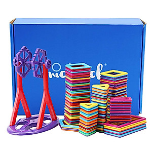 nicknack Mini Magnetic Blocks Toys Magnetic Tiles Building Blocks for Kids Baby and Toddler Gift Magnet Stacking Block Toys, 116pcs