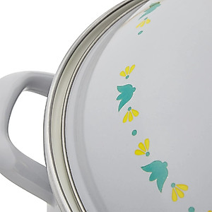 The Pioneer Woman Sweet Rose 6.4-Quart Enamel on Steel Dutch Oven with Lid (SWEET ROMANCE BLOSSOMS)