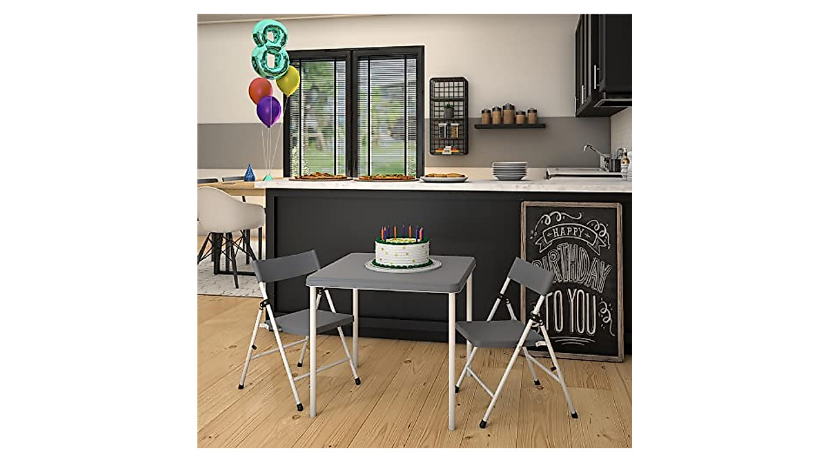 COSCO Kids 3-Piece Activity Set - Folding Table & Chairs