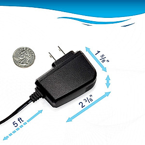 HQRP Battery Charger AC Adapter Compatible with Petsafe Wireless Training Collar PDT00-15102 RFA-545 RFA-546 RFA-535 RFA-543 RFA-534 [UL Listed] + Euro Plug Adapter