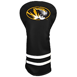 Team Golf NCAA Missouri Vintage Driver Headcover - Printed Team Golf NCAA Vintage Driver Golf Club Headcover, Form Fitting Design, Retro Design with Fleece Lining for Extra Club Protection
