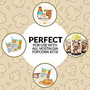 Nostalgia Popcorn Maker Professional Cart, 8 Oz Kettle Makes Up to 32 Cups, Vintage Movie Theater Popcorn Machine with Three Candy Dispensers and Interior Light, Measuring Spoons and Scoop, Black