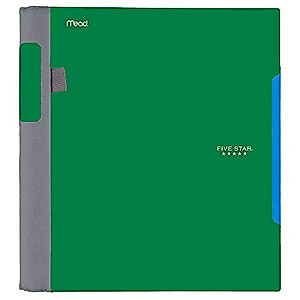 Five Star Advance Spiral Notebook Plus Study App, 1 Subject, College Ruled Paper, 11" x 8-1/2", 100 Sheets, With Spiral Guard and Movable Dividers, Color Selected For You, 1 Count (06322)