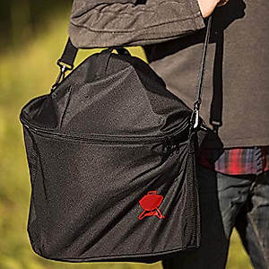 Grill Cover 7154 for Weber Smokey Joe Premium 14-inch Charcoal Grills (8 x 9.5 x 2.25 inches)-Black