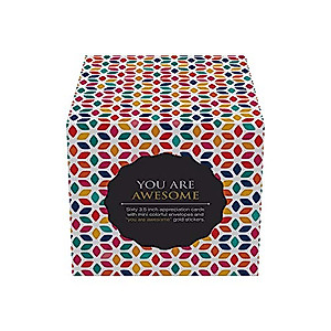 Dessie Inspirational Cards With Envelopes and “You’re Awesome” Seals. “Post-it” Note Size Appreciation Cards. Encouragement Cards. Gratitude Cards. Positive Affirmations Cards, 60 Cards