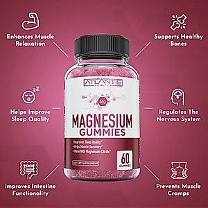 Magnesium 60 Gummies + Sugar Free Keto Apple Cider Vinegar 60 Gummies