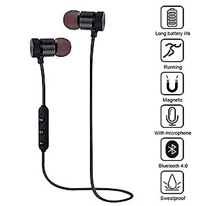 Kingup Bluetooth Wireless Earphone with Magnetic Connection, corresponds to Various Models