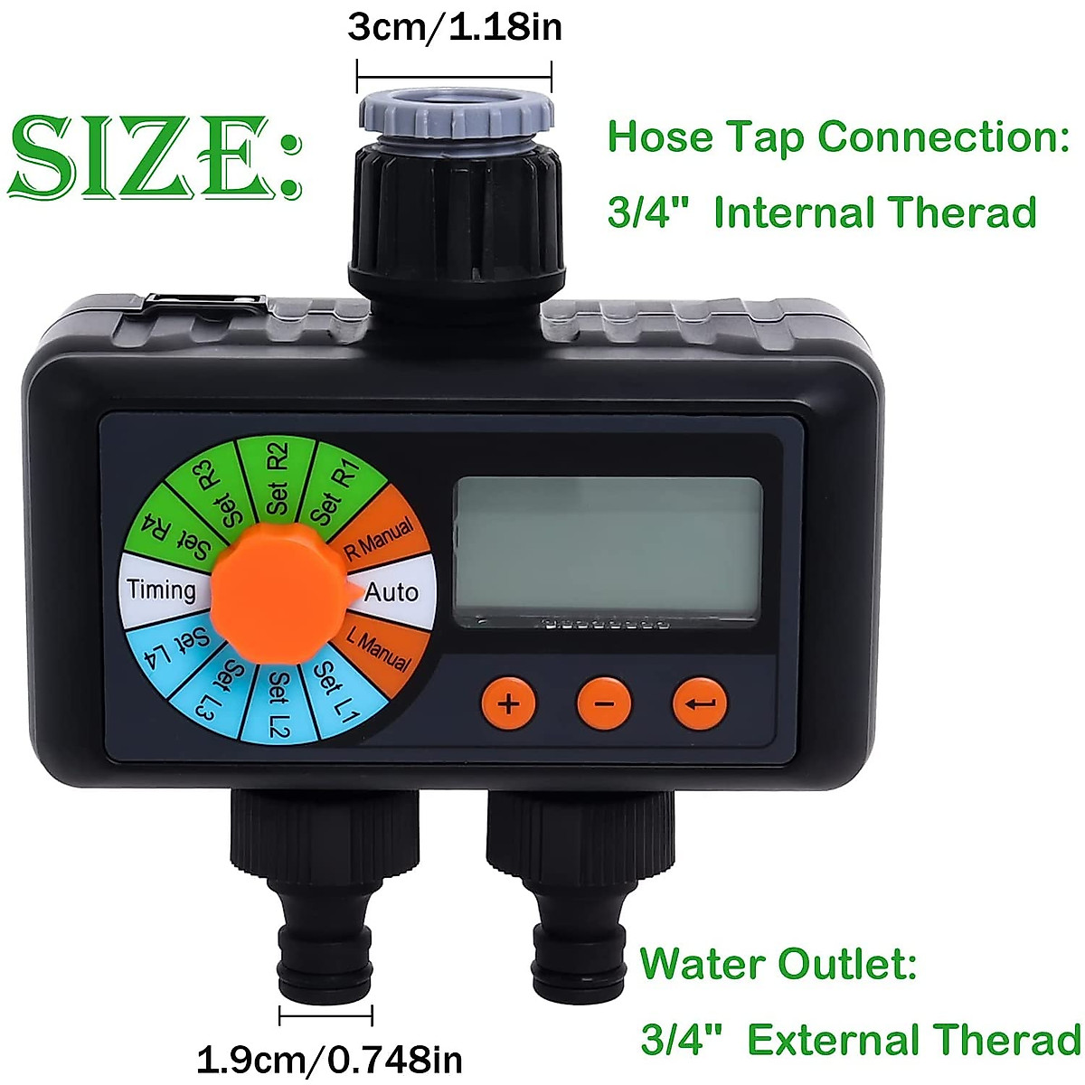 100ft/30M Drip Irrigation Kit 154PCS DIY Automatic Garden Irrigation System with 2 Outlet Water Sprinkler Timer for Garden,Greenhouse 1/4" Tubing Hose Adjustable Nozzles Micro Drip Set